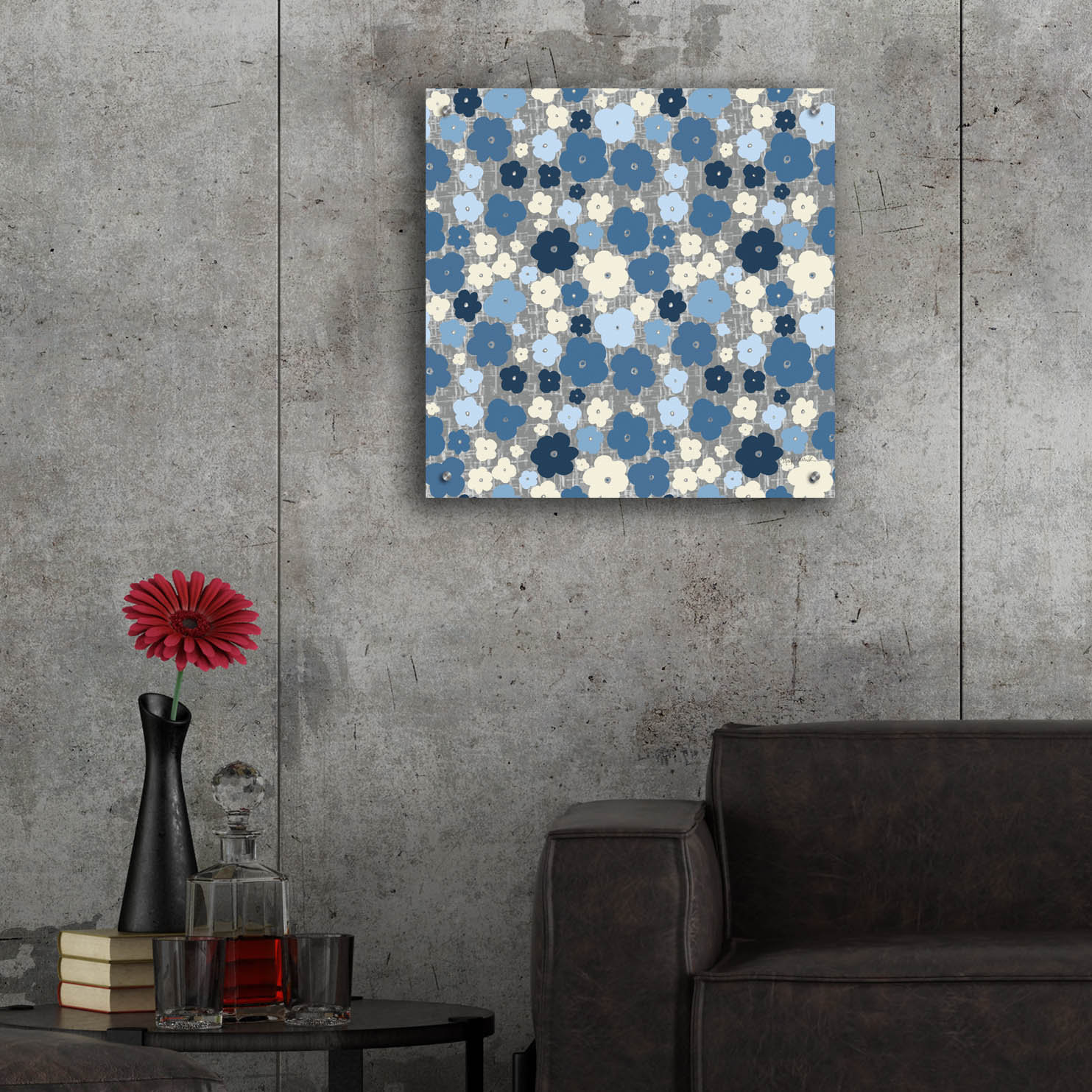 Lark Manor™ 'Main Street Garden Toss Blue And White' by Cheryl Warrick ...