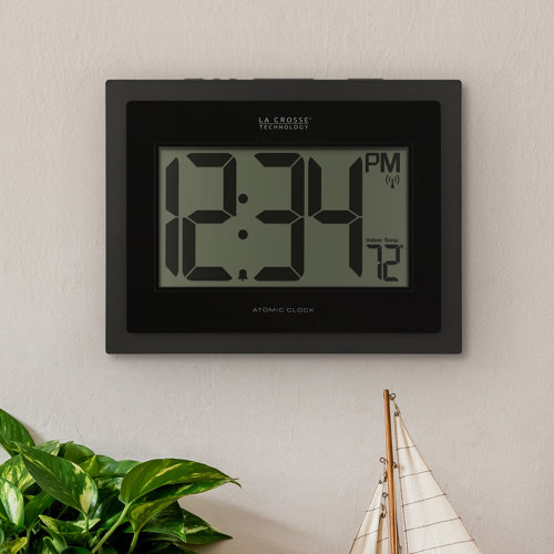 La Crosse Technology Atomic Digital Wall Clock | Wayfair