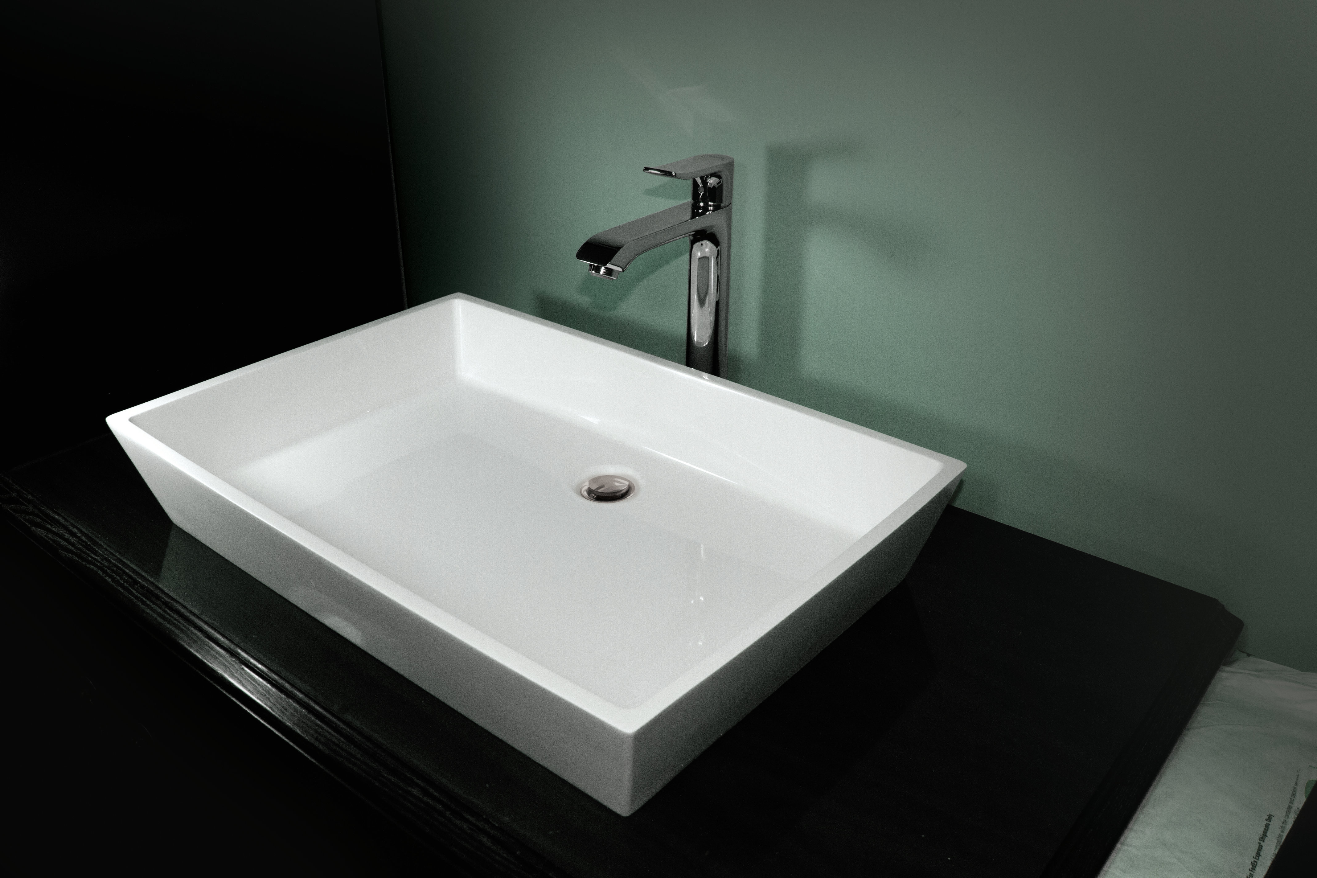 Hydro Systems Prism Polished White Handmade Rectangular Dual Mount ...