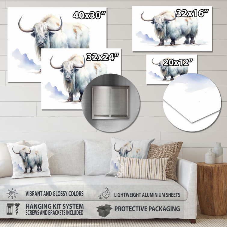 Union Rustic Domestic Yak III - Yaks Metal Wall Art - Wayfair Canada