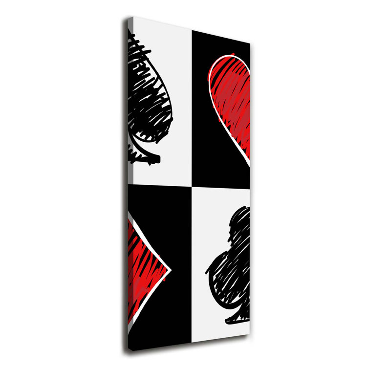 Rosalind Wheeler Card Colors - Wrapped Canvas Art Prints | Wayfair.co.uk