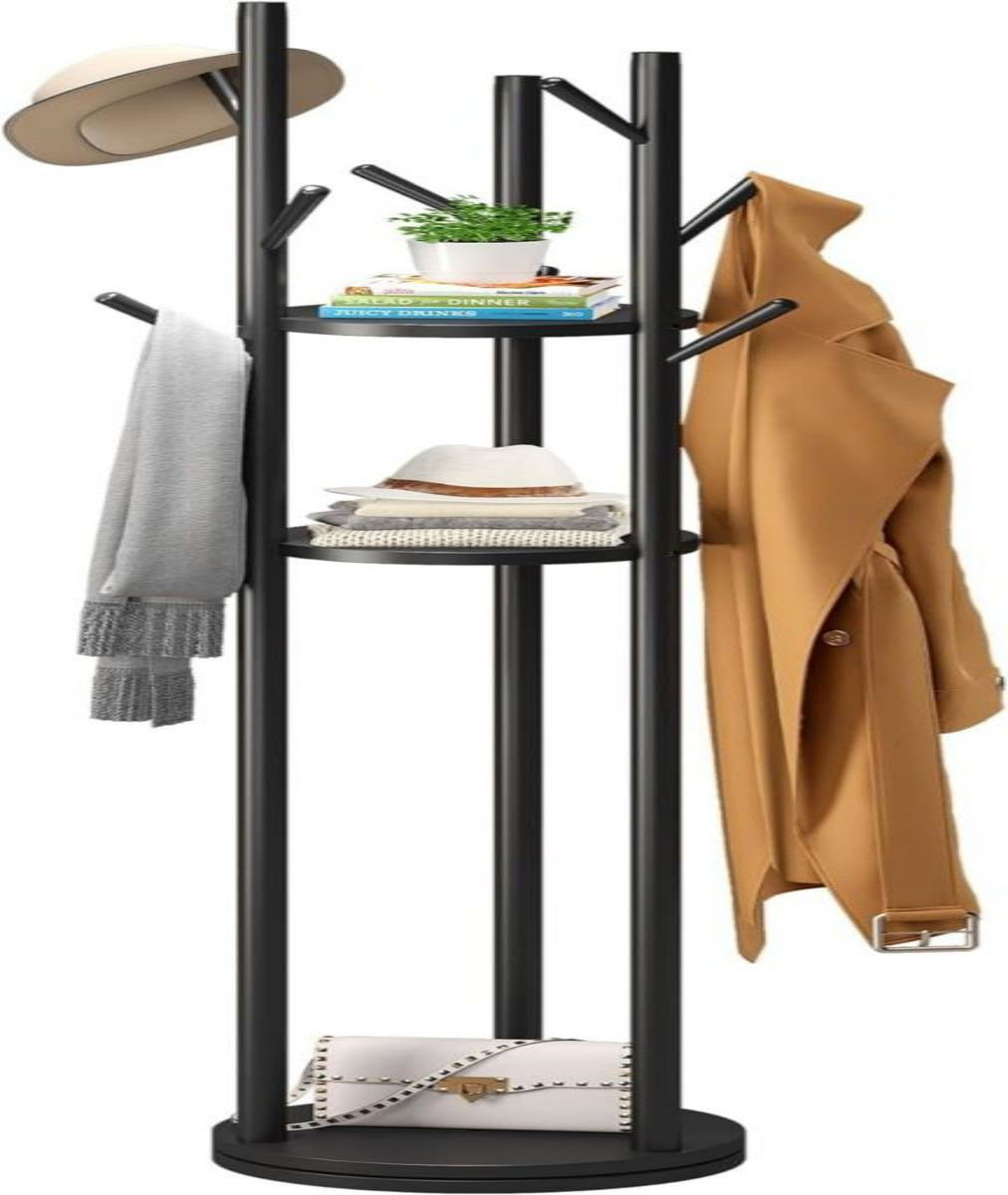 Latitude Run® Arayiah Metal Freestanding 9 - Hook Coat Rack | Wayfair