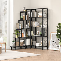 Black Corner Bookcases You'll Love | Wayfair