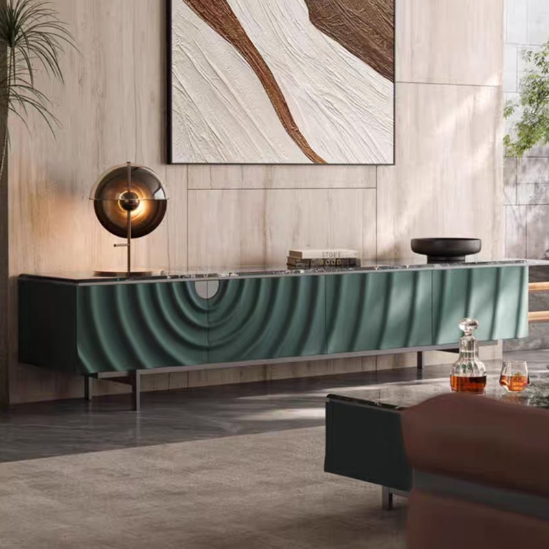 Creature B Comforts Light luxury marble high sense TV cabinet | Wayfair