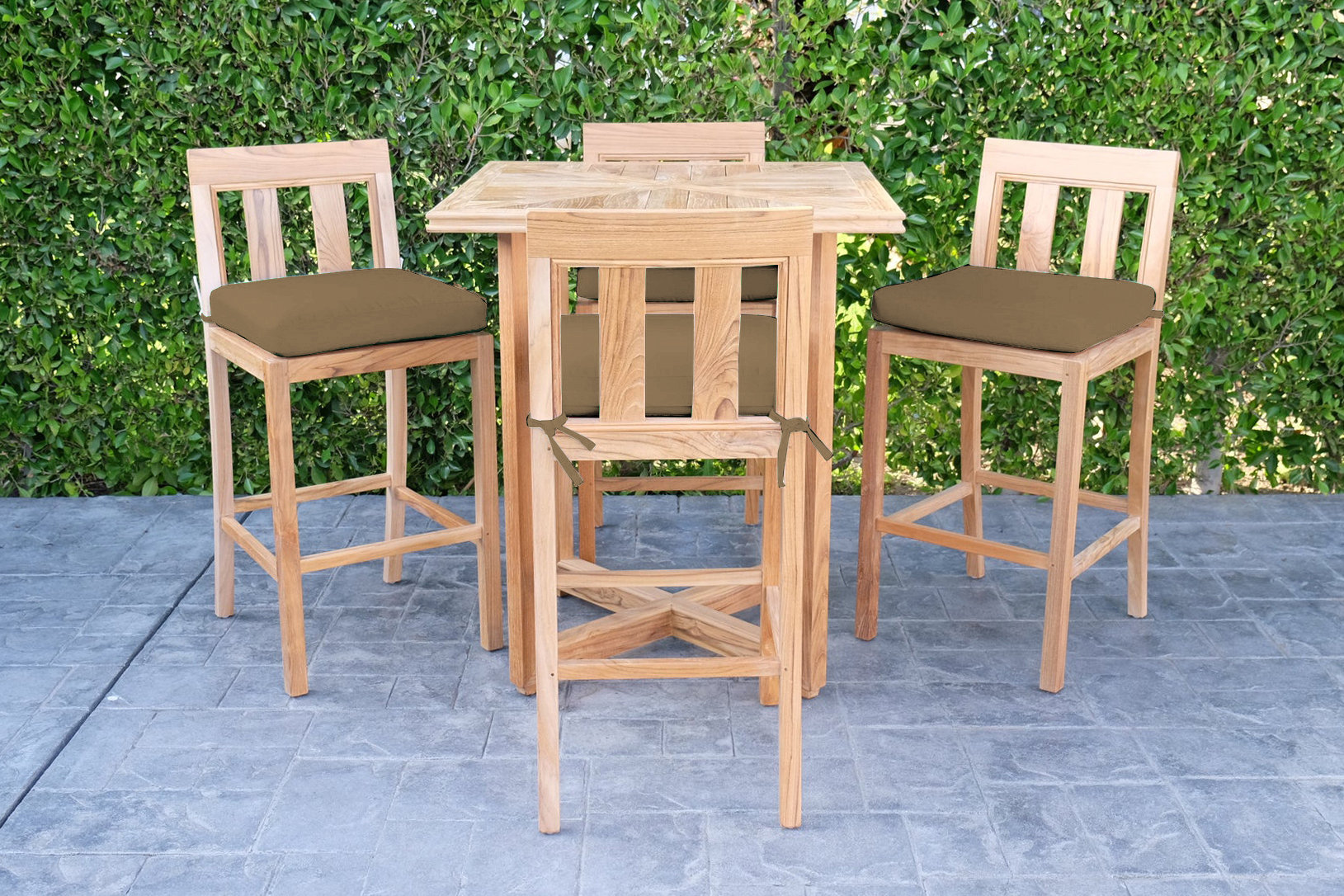 Foundry Select Starlita Solid Wood Bar Set with Stools - Wayfair Canada
