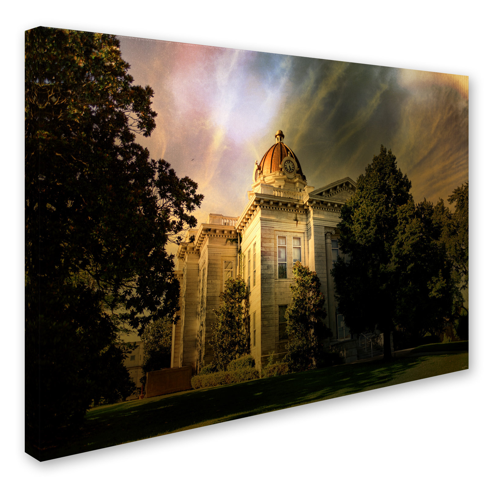 Trademark Fine Art 'Tupelo Mississippi Courthouse' Graphic Art Print on ...