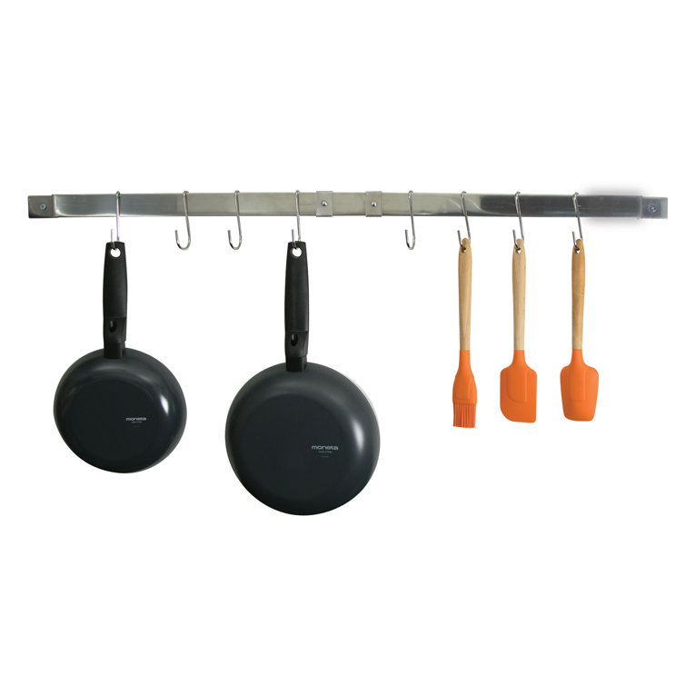 Rebrilliant Steel Straight Wall Mounted Pot Rack & Reviews | Wayfair