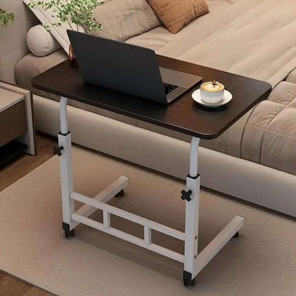 Inbox Zero Mobile Lift Table, Computer Desk, Adjustable Height, With ...