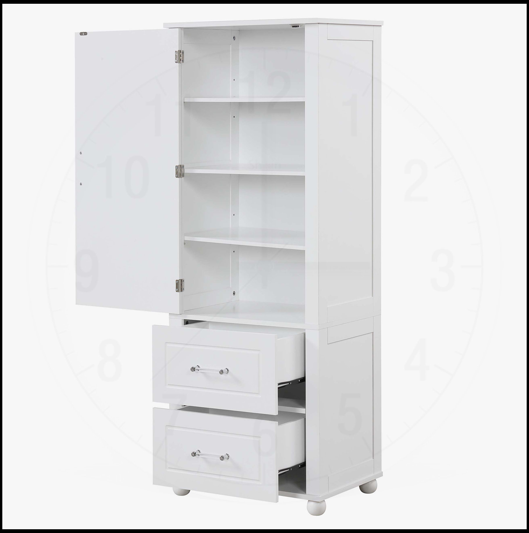 Red Barrel Studio® Versatile Freestanding Bathroom Cabinet With ...