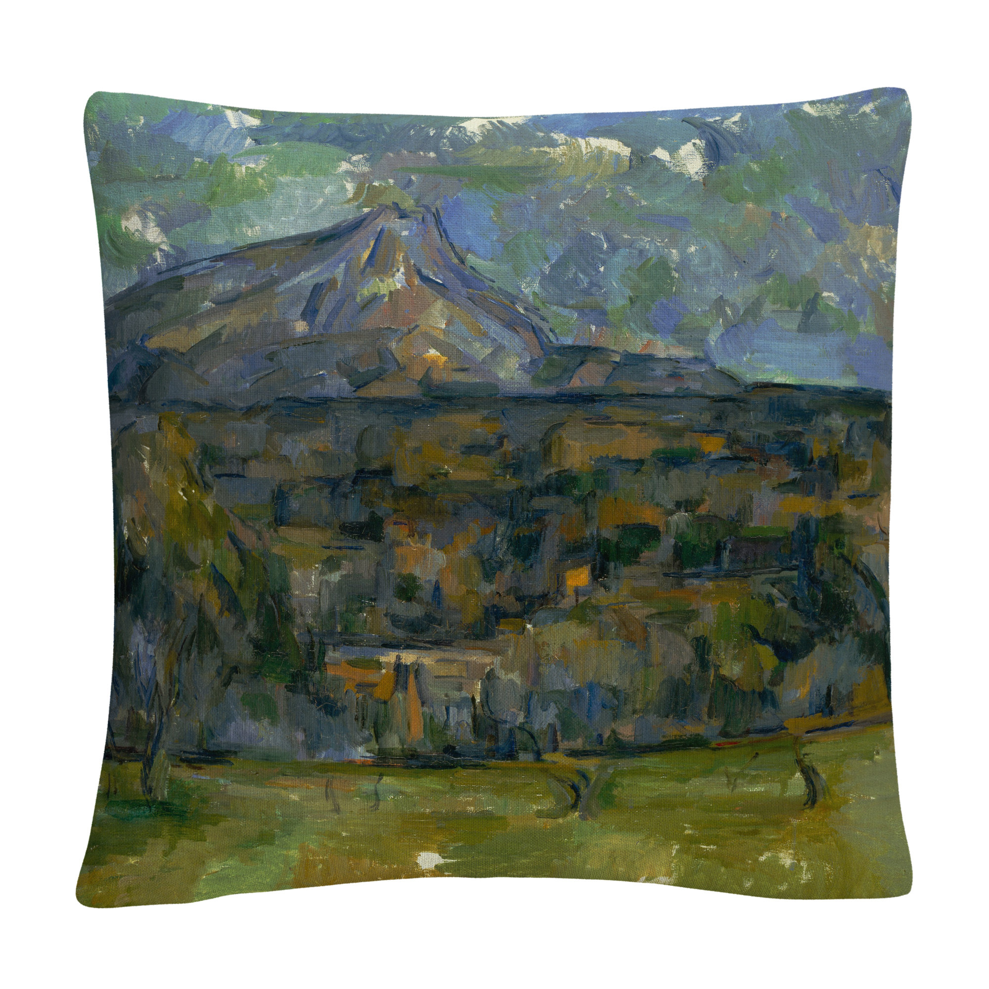 Trademark Fine Art Paul Cezanne Mont Sainte-Victoire Throw Pillow | Wayfair
