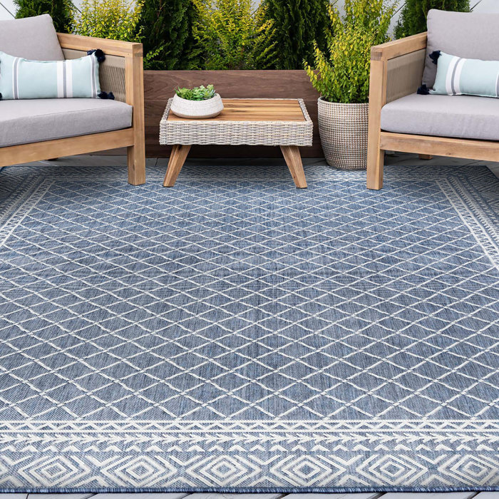 Mercury Row® Rosenzweig Machine Woven Indoor/Outdoor Rug & Reviews ...