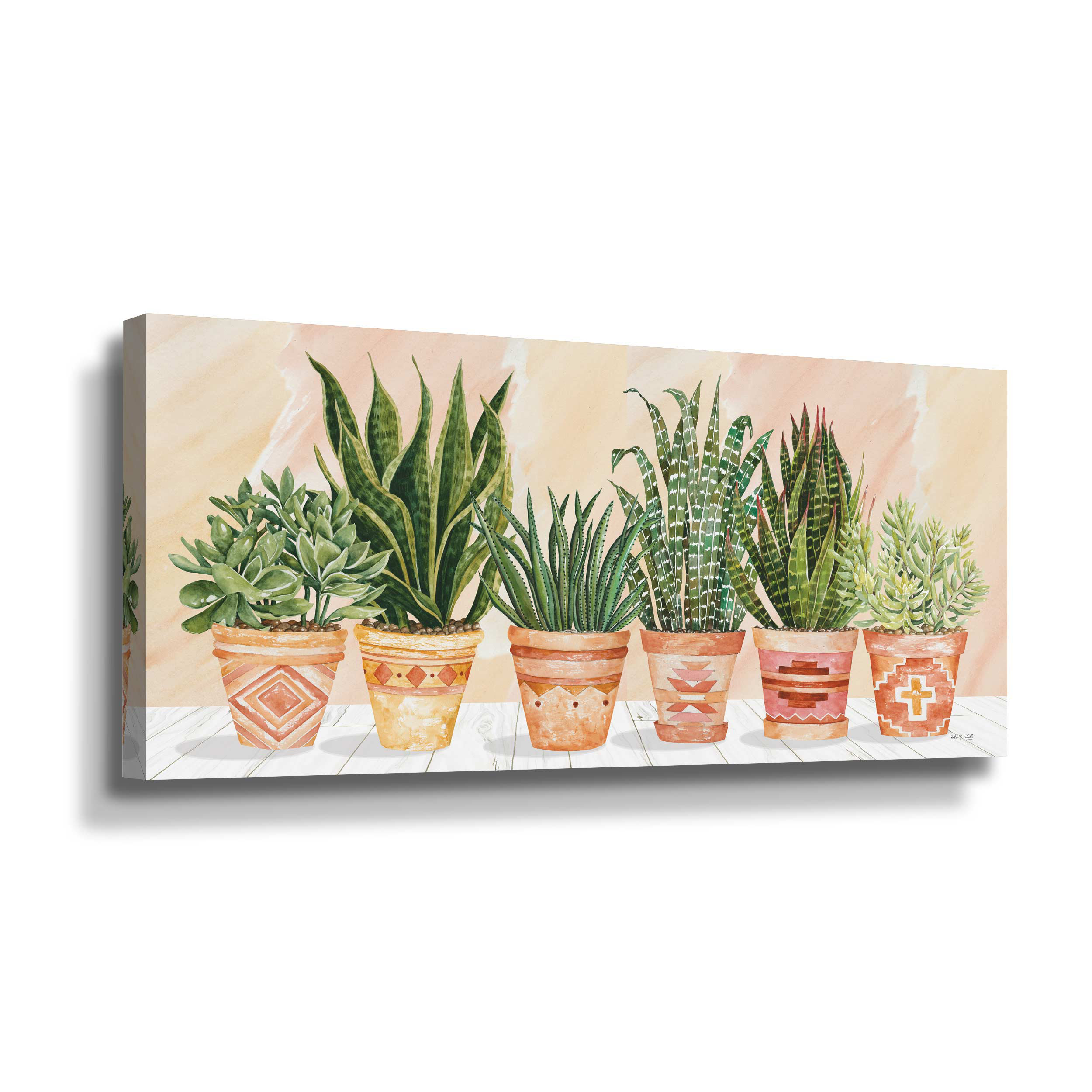 ArtWall Aztec Potted Plants In A Row Gallery - Wayfair Canada