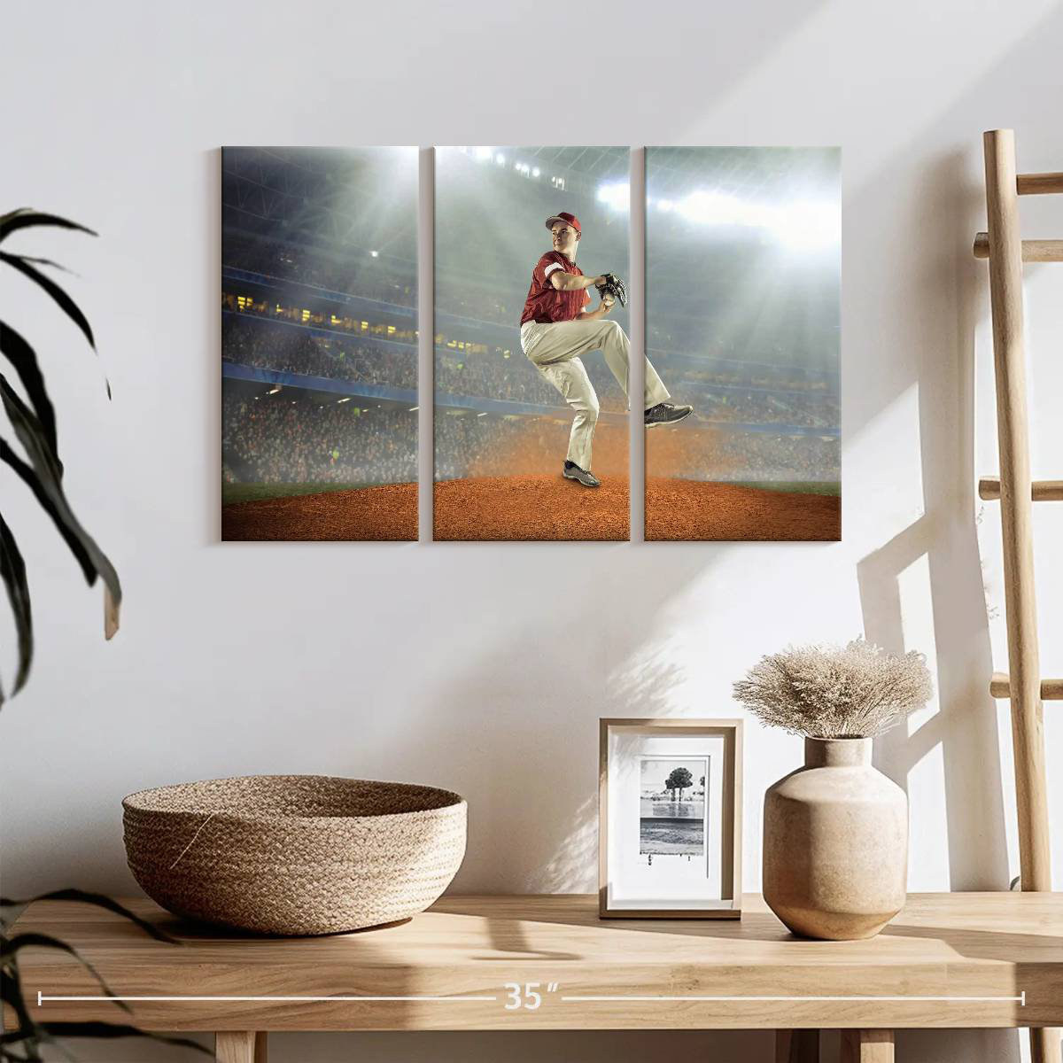 Ebern Designs Sireci Baseball Pitcher Stance | Wayfair