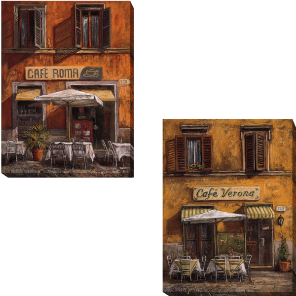 Artistic Home Gallery " Cafe Roma And Cafe Verona " by Malcolm Surridge ...