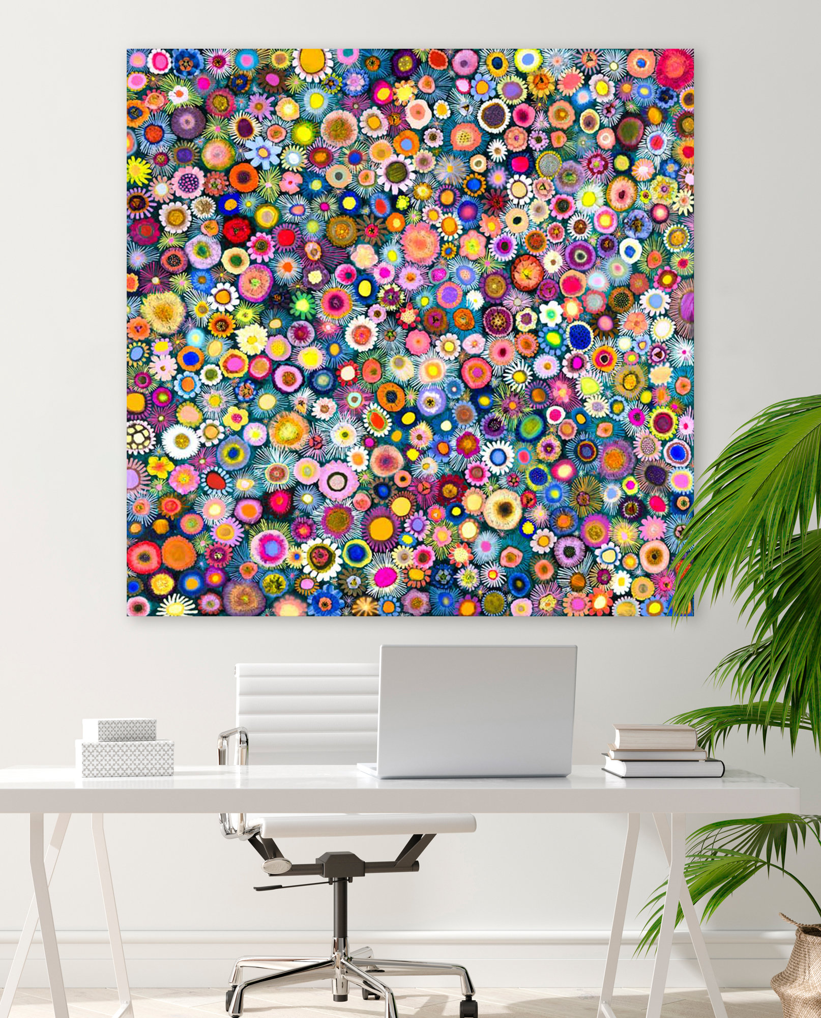Bungalow Rose " Flower Couture " by Eli Halpin Painting Print on Canvas ...