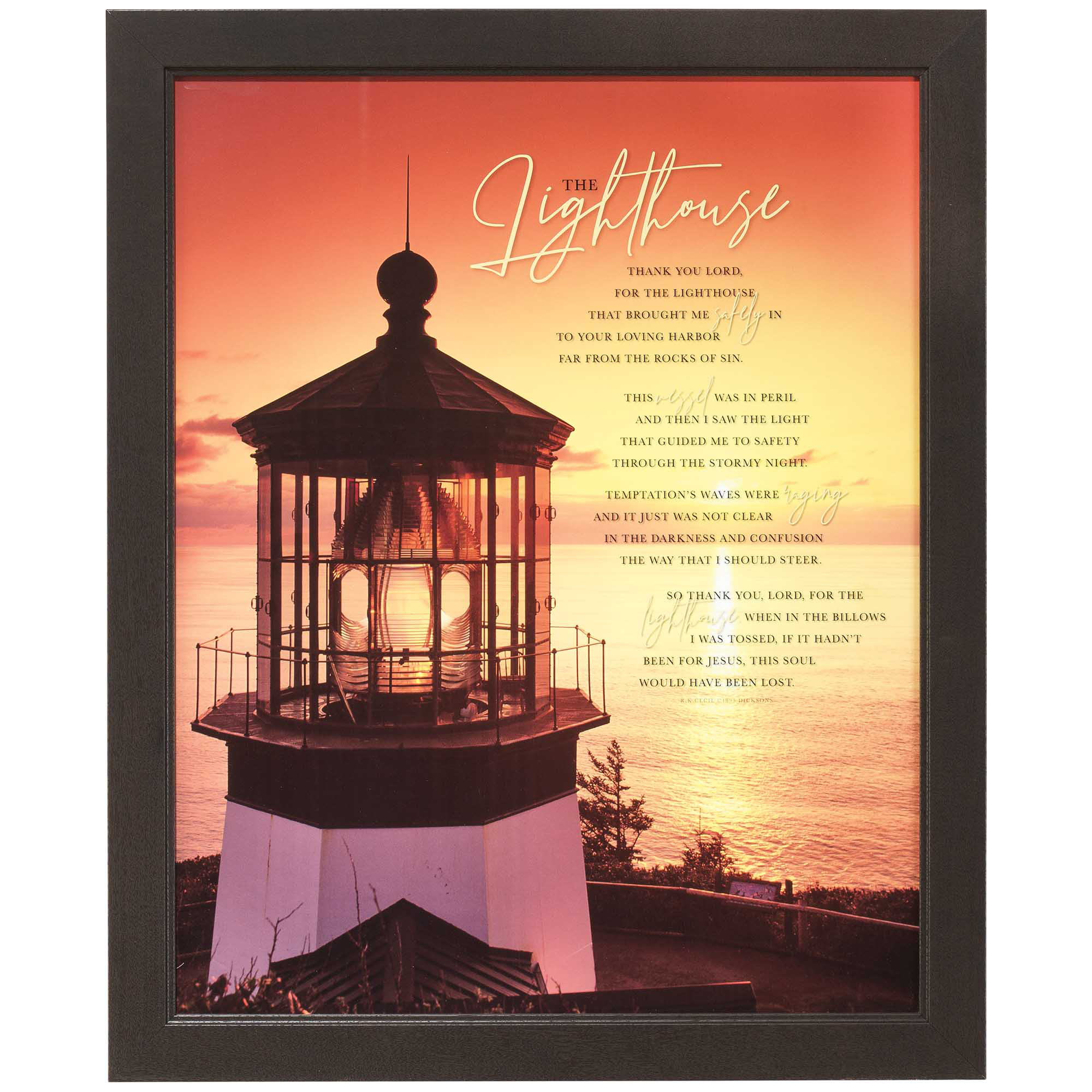 Trinx The Lighthouse - Picture Frame Print on Wood | Wayfair