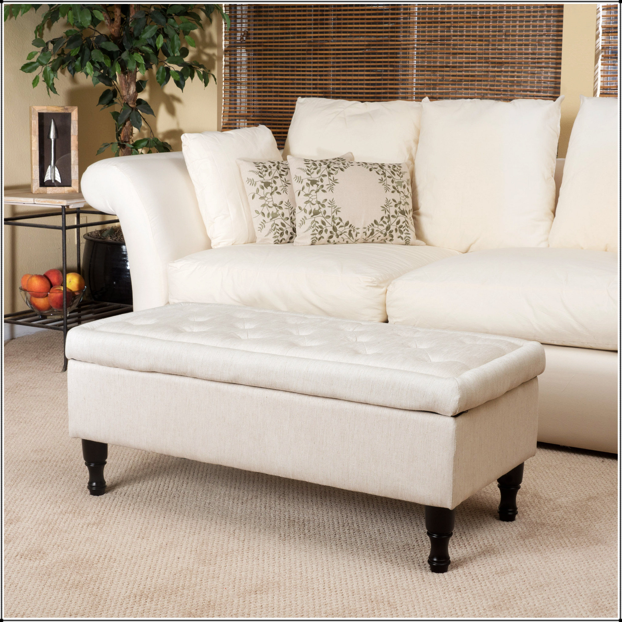 Alcott Hill® Hyatt Storage Ottoman, Entryway Multifunctional Bench ...