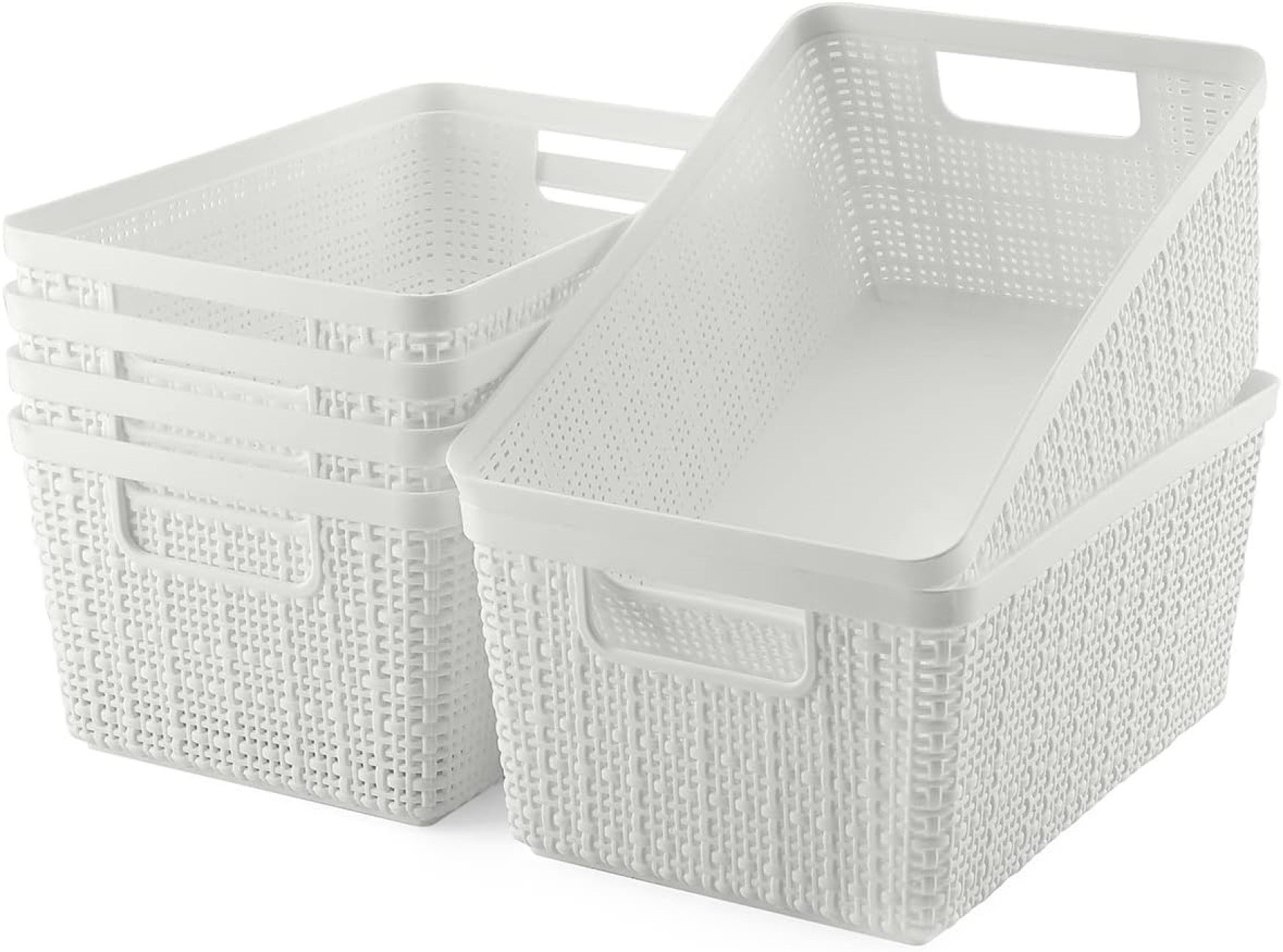 Rebrilliant Plastic Storage Bins 6 Packs Storage Baskets - Wayfair Canada