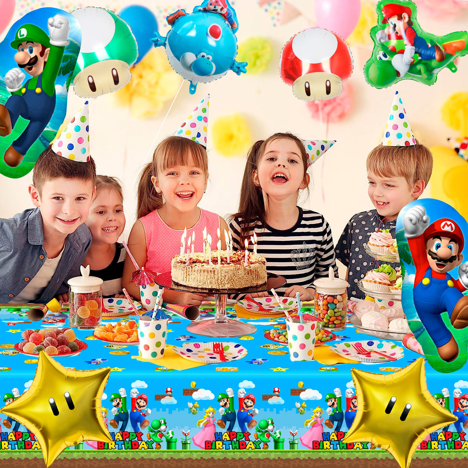 Dakota Fields Super Mario Party Decorations Balloons,8pcs Super Mario ...