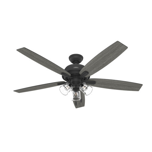 Wayfair | Matte Black Indoor Ceiling Fans You'll Love in 2023