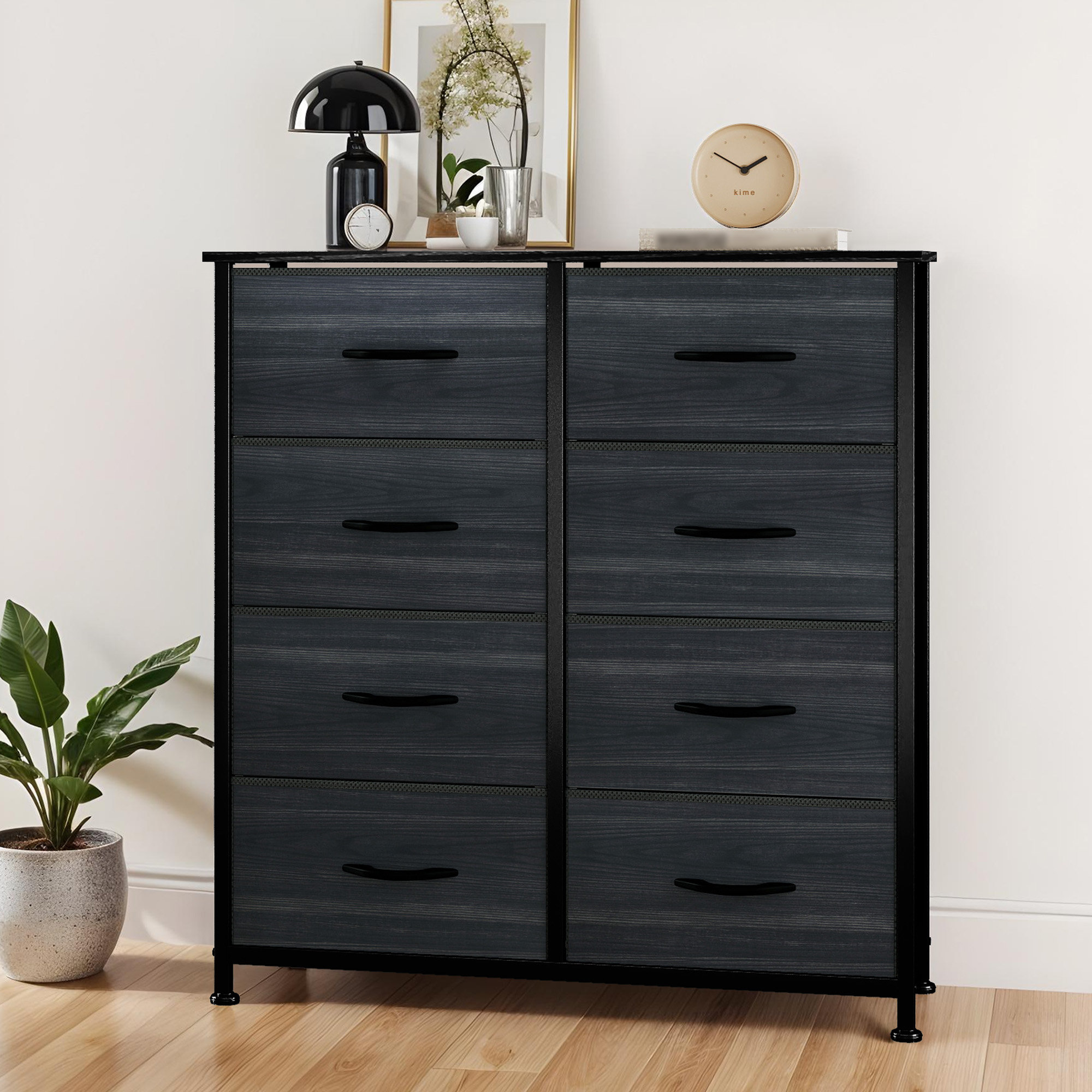 Blue Elephant Kathiria 8 Drawer chest of drawers，85.6Cm W bedroom ...