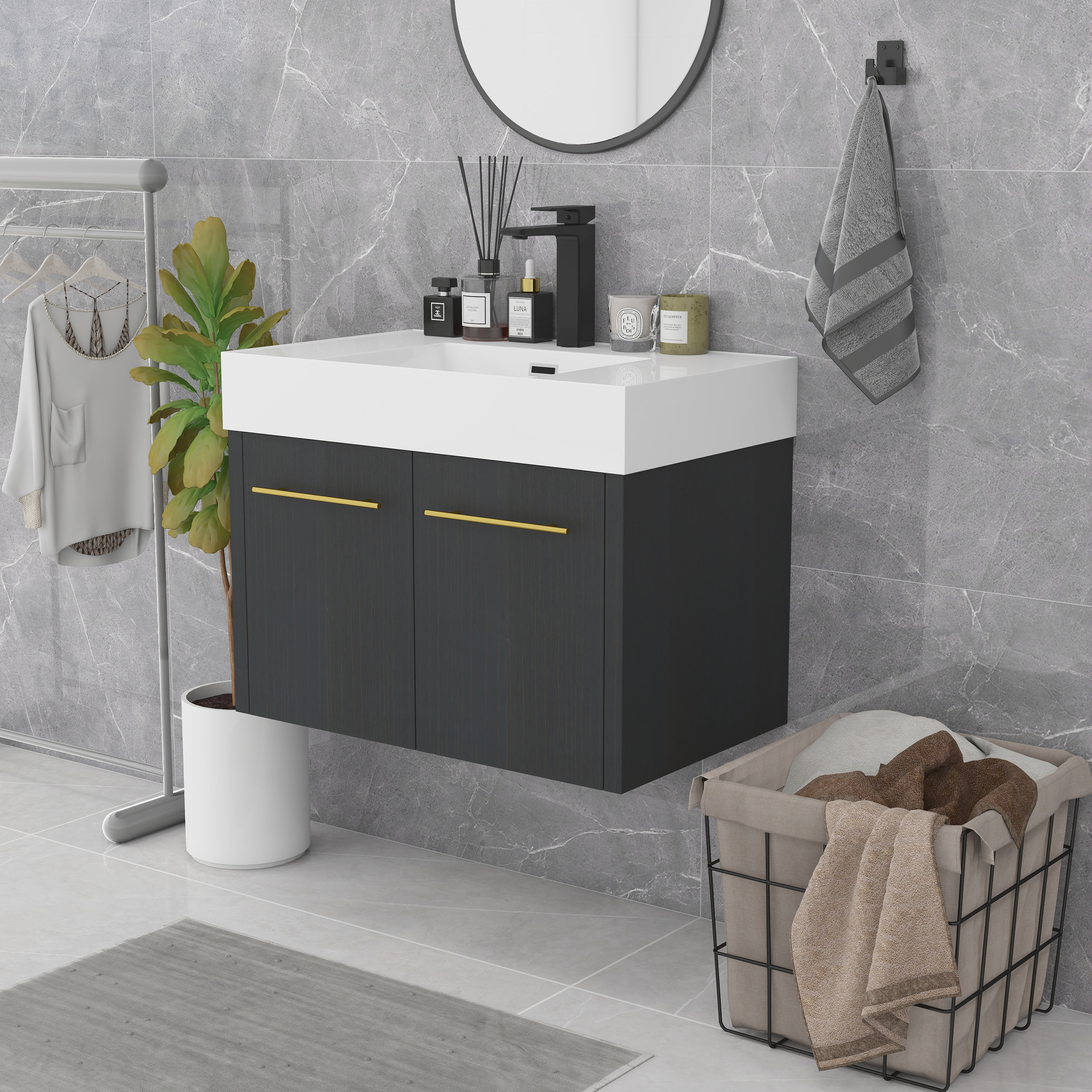 Mercer41 Simple Bathroom Vanity Sets - Wayfair Canada