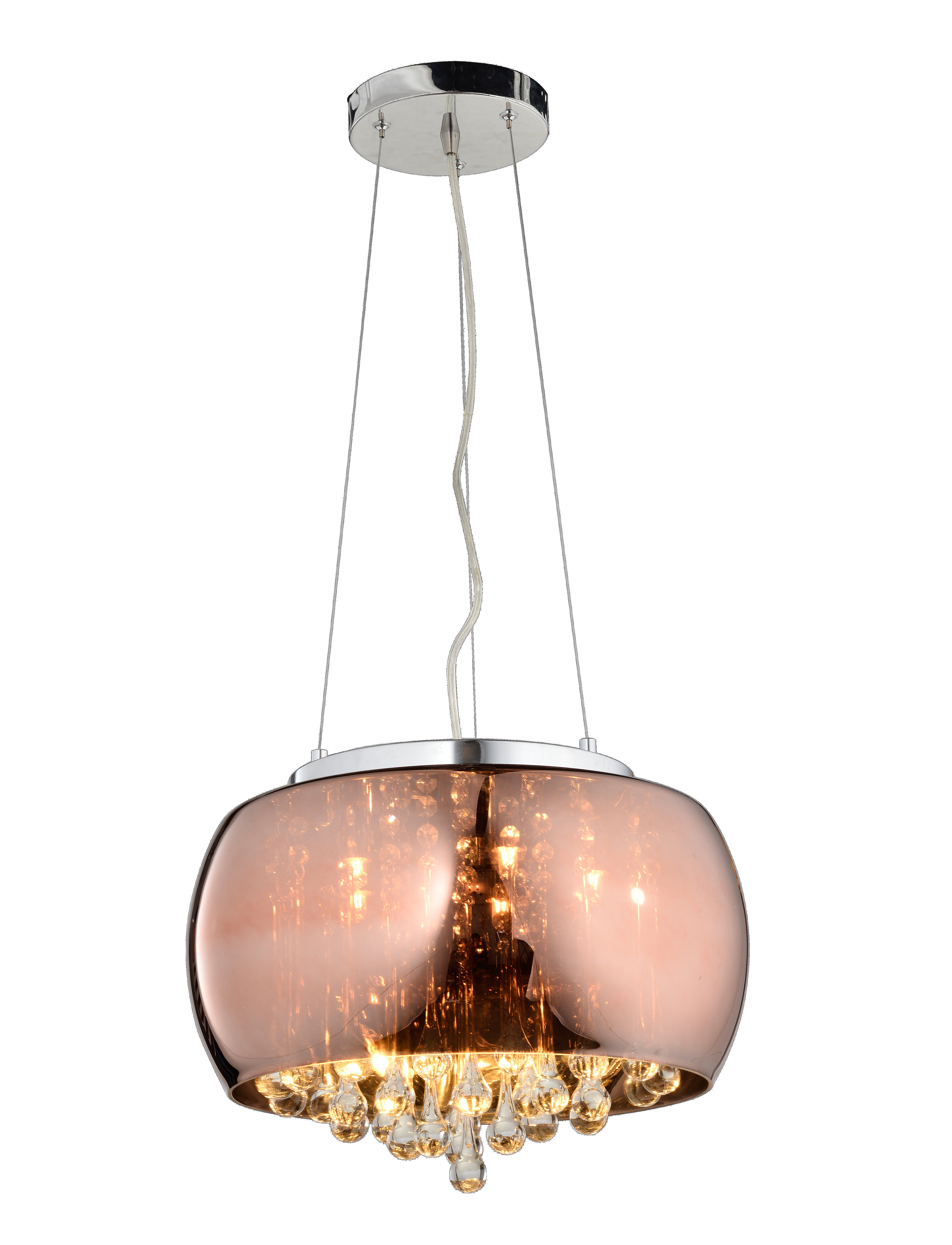 Mercer41 Brucelyn Glass Shade 5-Light Drum Chandelier | Wayfair