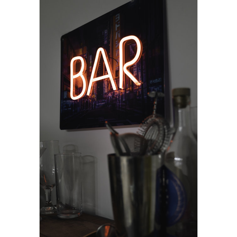 Latitude Run Analie Bar Neon Vibrant LED Tubing Night Light | Wayfair.co.uk