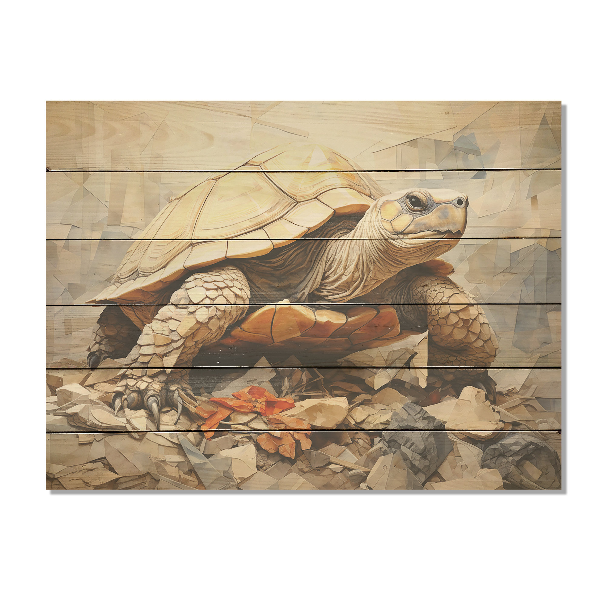 Bay Isle Home™ Minimalism Turtle - Turtle Wood Panel Wall Art On ...