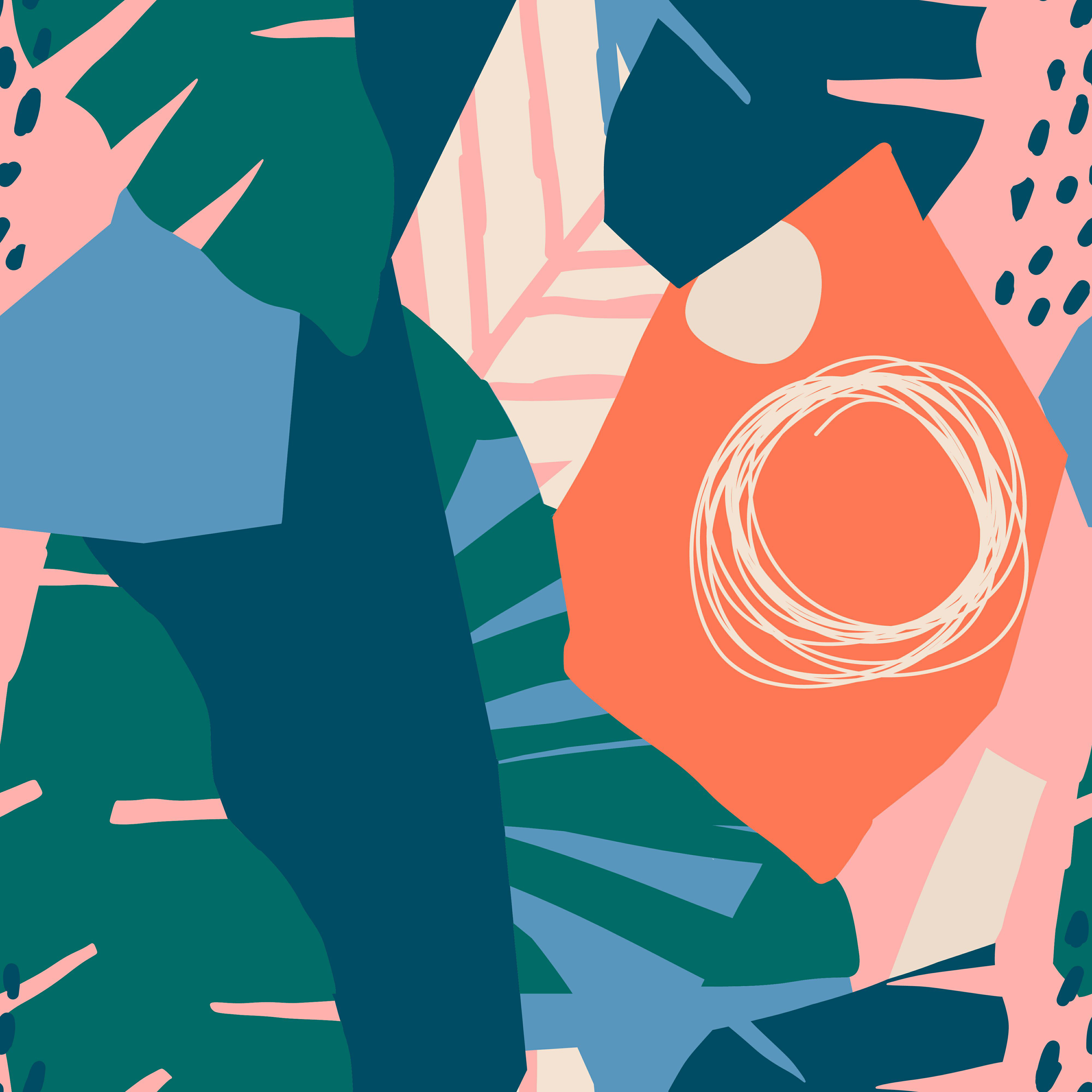 George Oliver Sansa Modern Exotic Jungle Fruits by Tasiania - Print ...