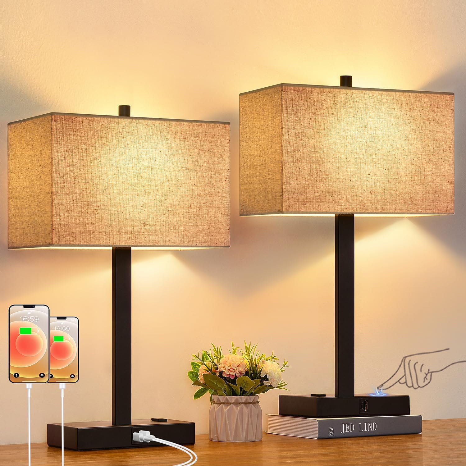 Latitude Run® Metal USB Table Lamp | Wayfair