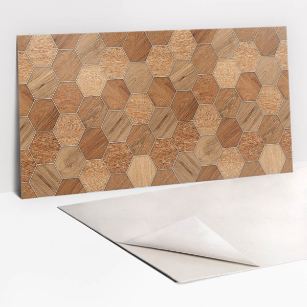 Ivy Bronx Chanah 50x100 cm Pvc Singular Tile in Brown | Wayfair.ie