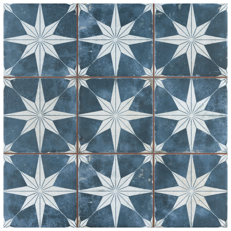 Merola Tile Harmonia 13" x 13" Ceramic Patterned Wall & Floor Tile ...
