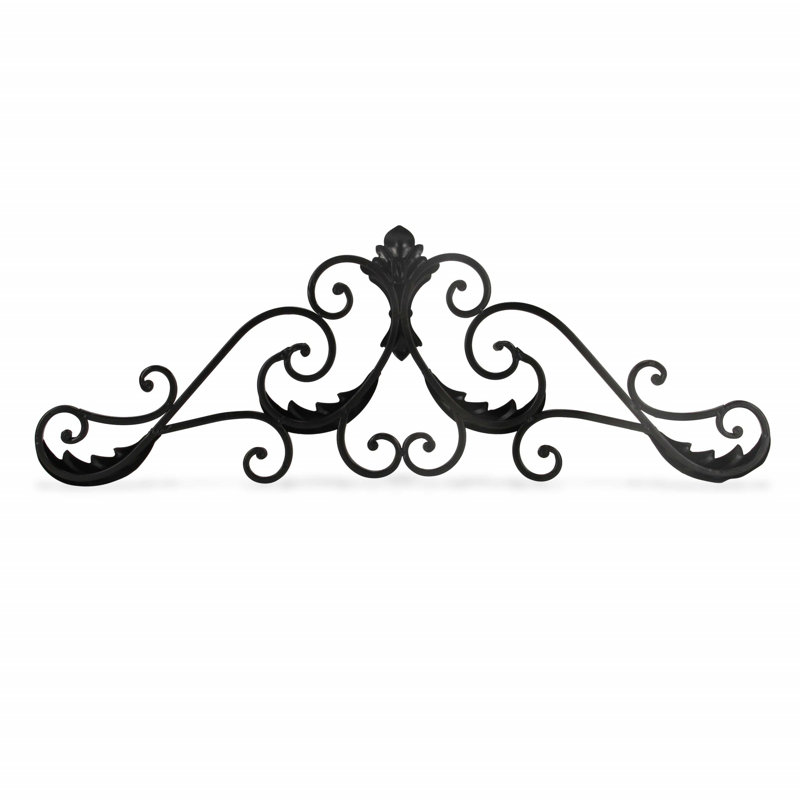 Astoria Grand 32" Rustic Brown Metal Scroll Wall Decor | Wayfair