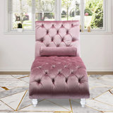 Pink Chaise Lounge Chairs You'll Love | Wayfair