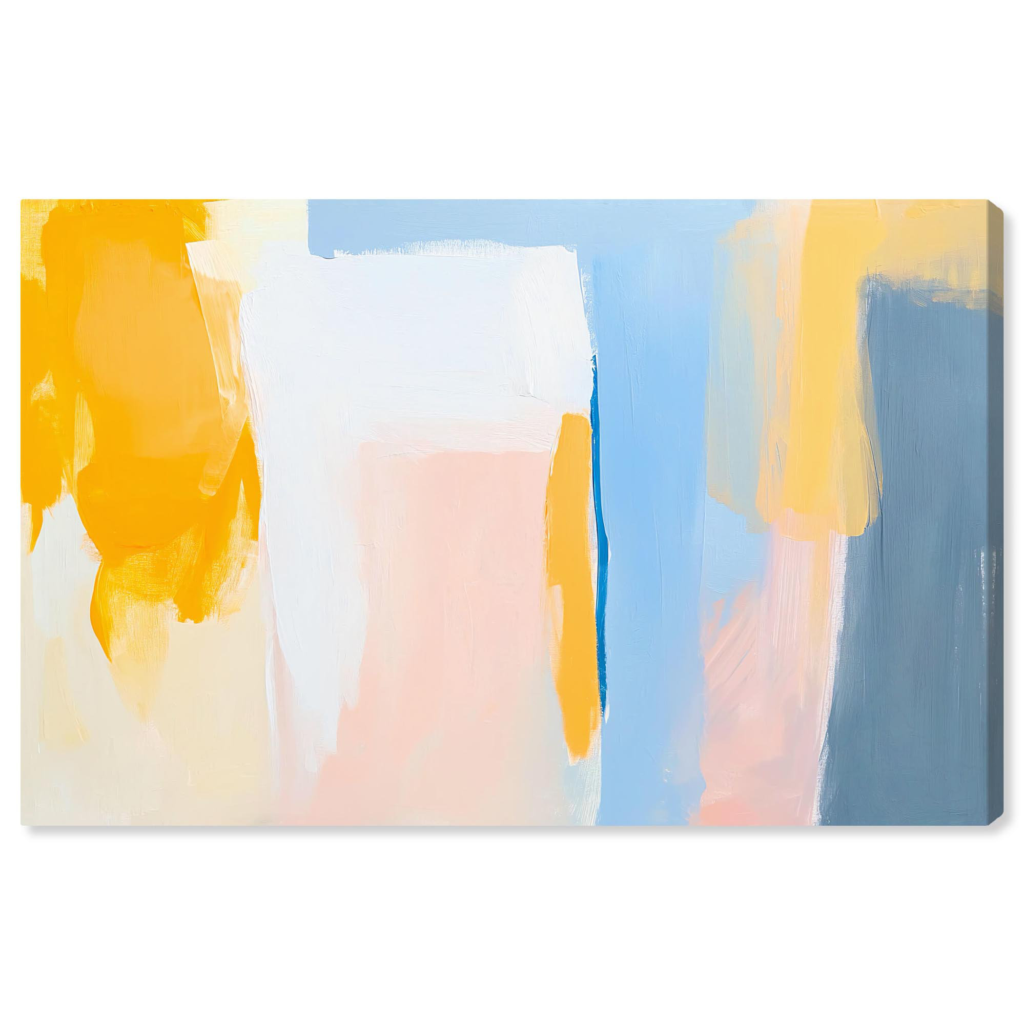 Art Remedy Lightwave Tides Canvas Warm Abstracts by Art Remedy | Wayfair