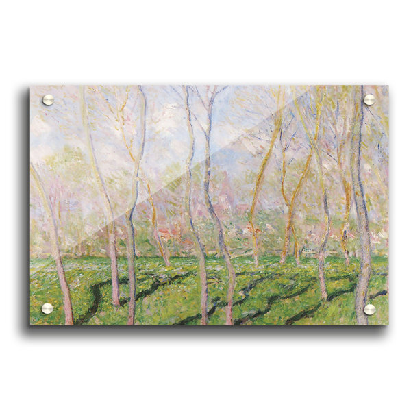 East Urban Home Trees In Winter, Look At Bennecourt by Claude Monet ...