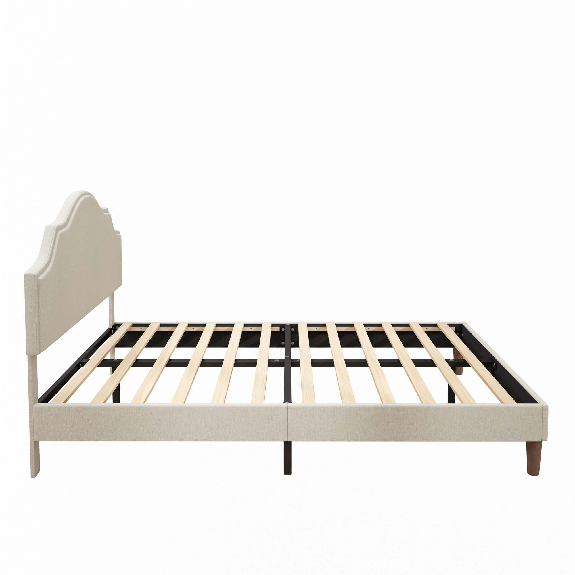 Lark Manor Bed Frame Upholstered Platform Bed With Adjustable Headboard ...