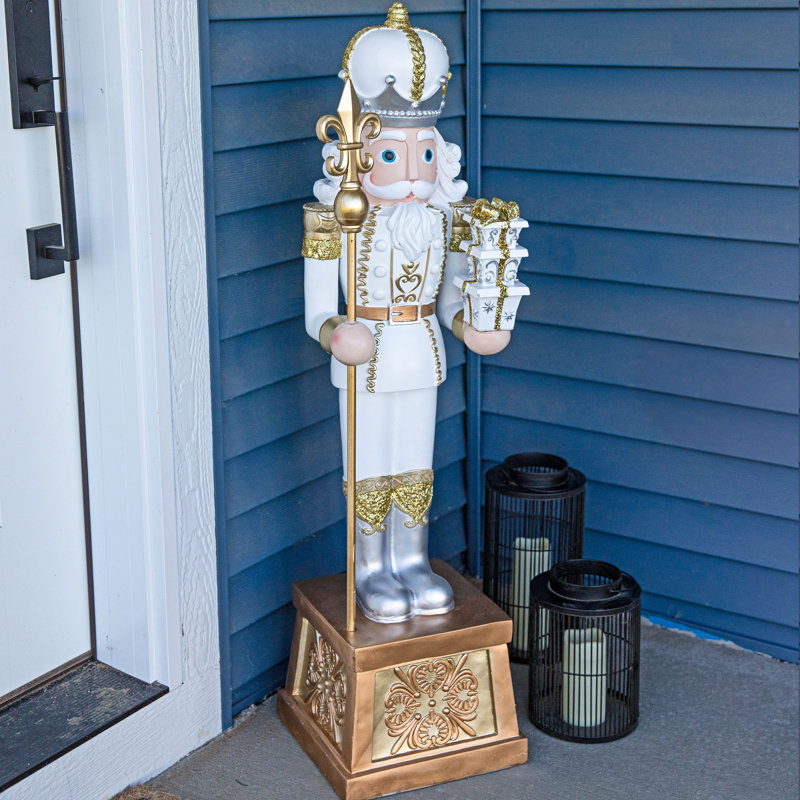 Bloomsbury Market Pierre the Fleur-de-Lis Christmas Nutcracker Statue ...