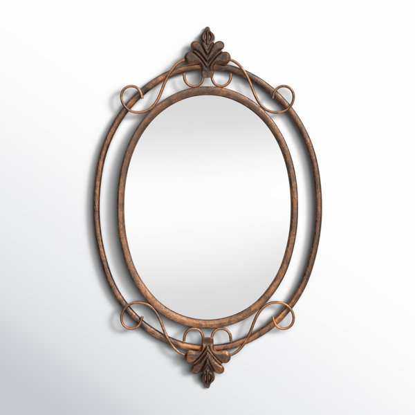 Laurel Foundry Modern Farmhouse® Matt Oval Metal Wall Mirror & Reviews ...