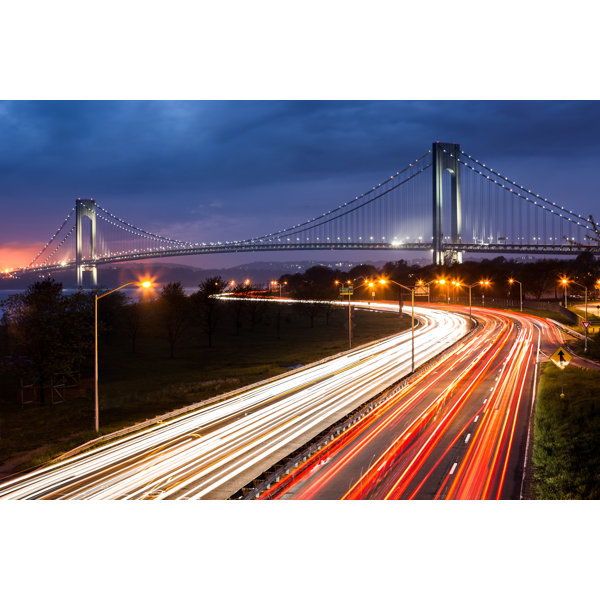Metro Lane Verrazano Narrows Bridge by Ultima_Gaina - Wrapped Canvas ...