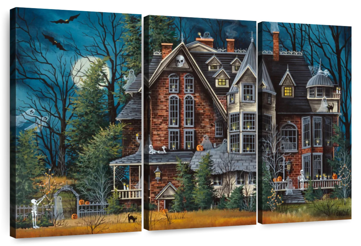 Ebern Designs Lilie Decorating The Haunted House | Wayfair
