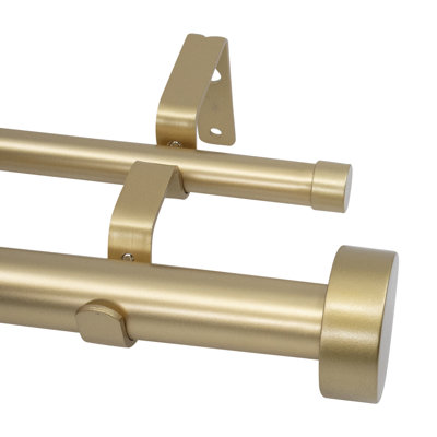 Etta Avenue™ Totham Adjustable 1" Double Curtain Rod & Reviews | Wayfair