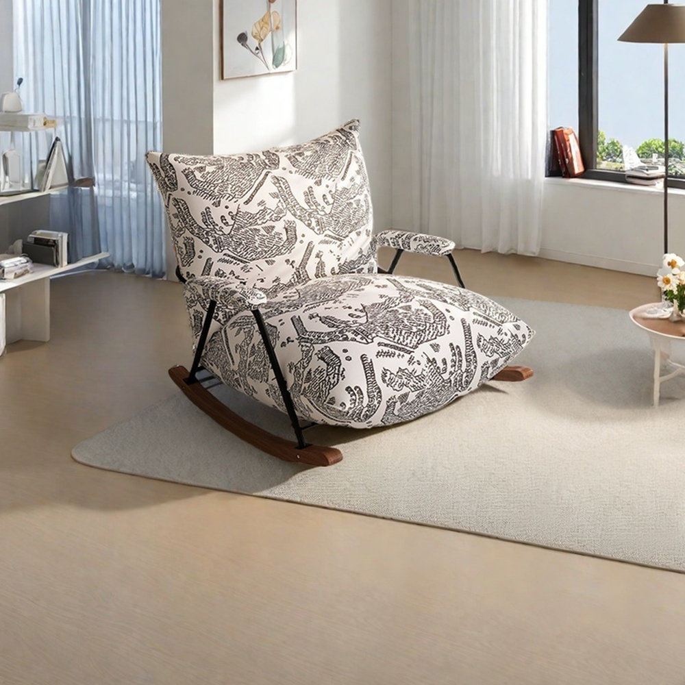 Elegant Home Furnishings.s Ergonomically designed anti-rollover rocking ...