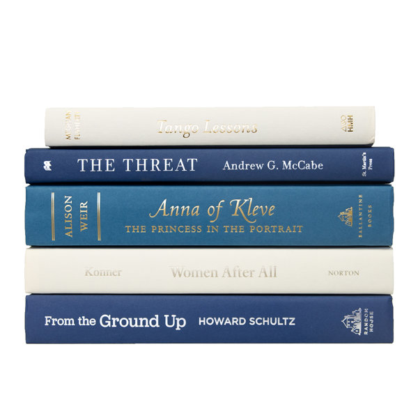 Booth & Williams Modern Coastal Shores Book Stack, S/5 & Reviews | Perigold