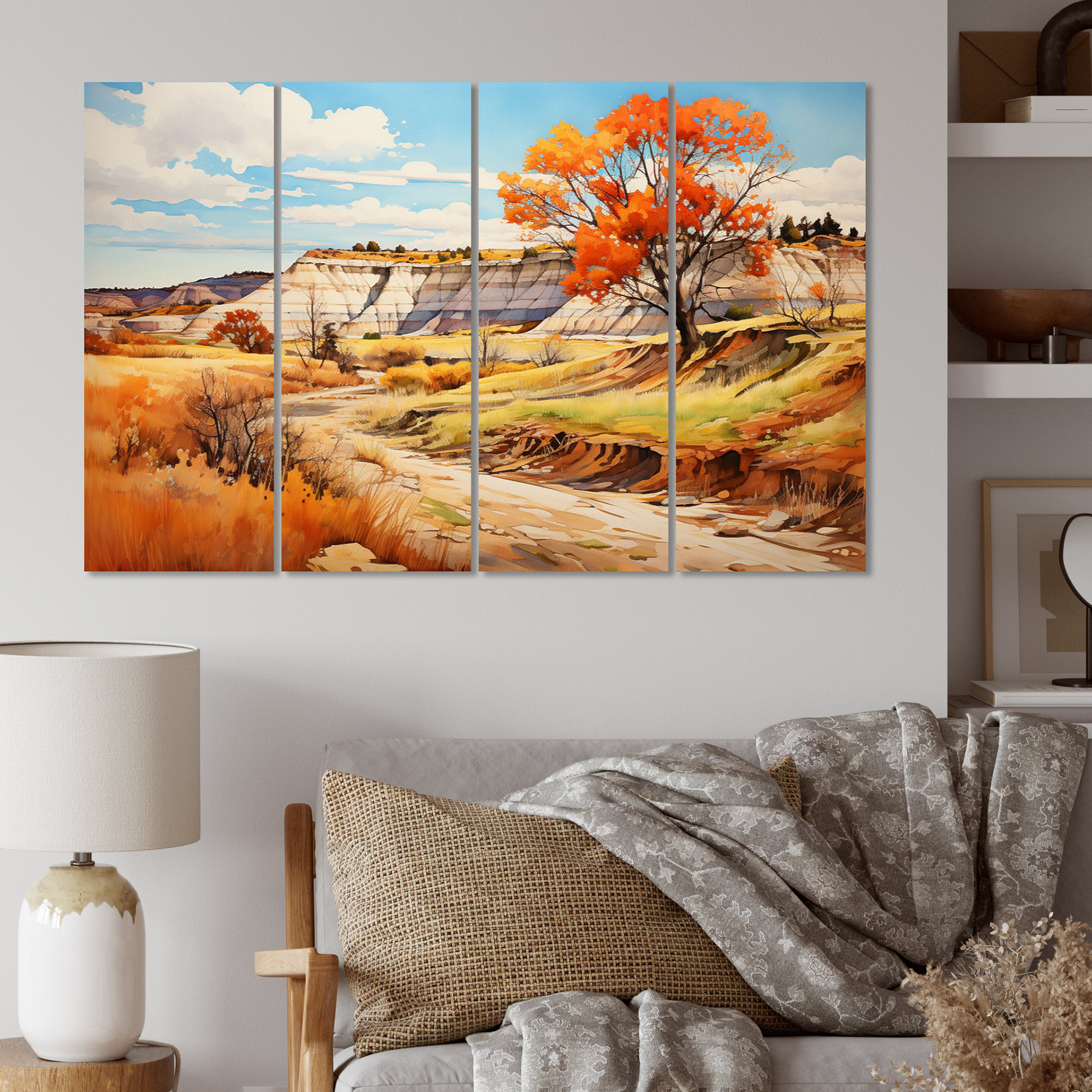 Design Art Canada Alberta Badlands III - Landscapes Metal Wall Decor ...