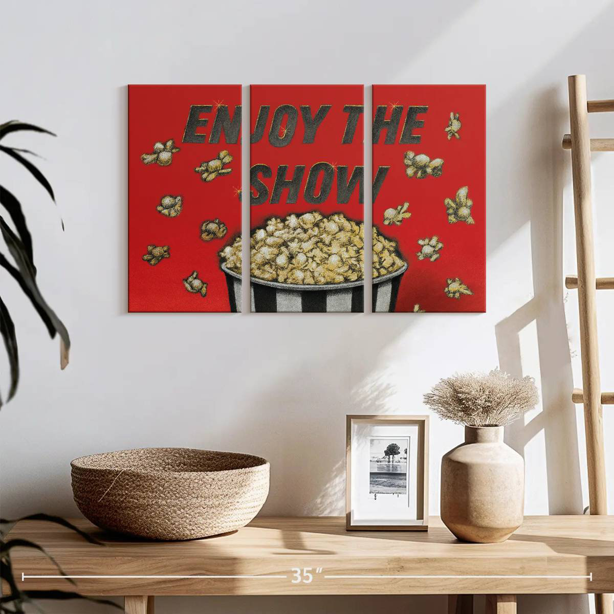 Ebern Designs Yarlin Enjoy The Show Red | Wayfair