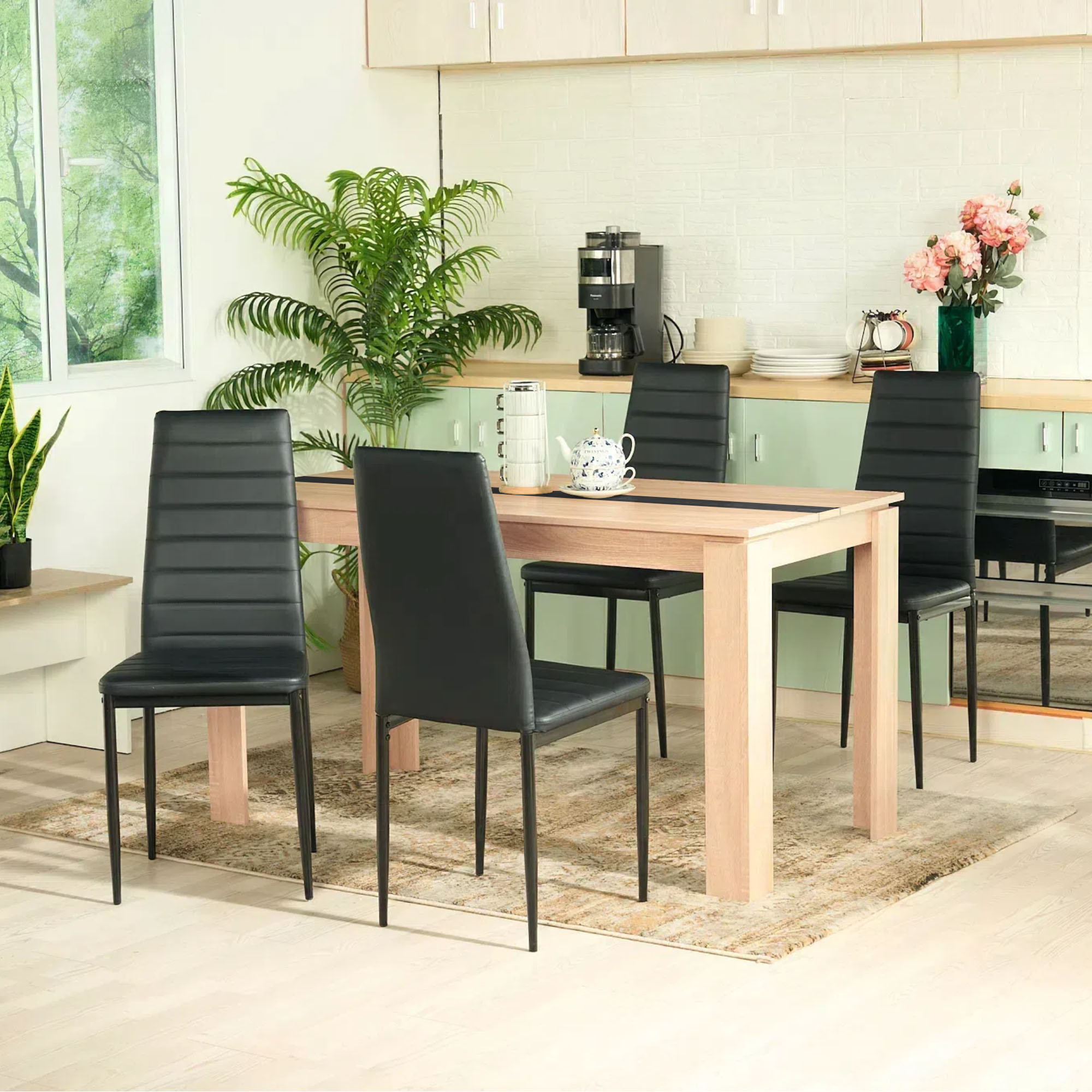 George Oliver Elegant 5-Piece Dining Table Set, Modern Kitchen Table ...