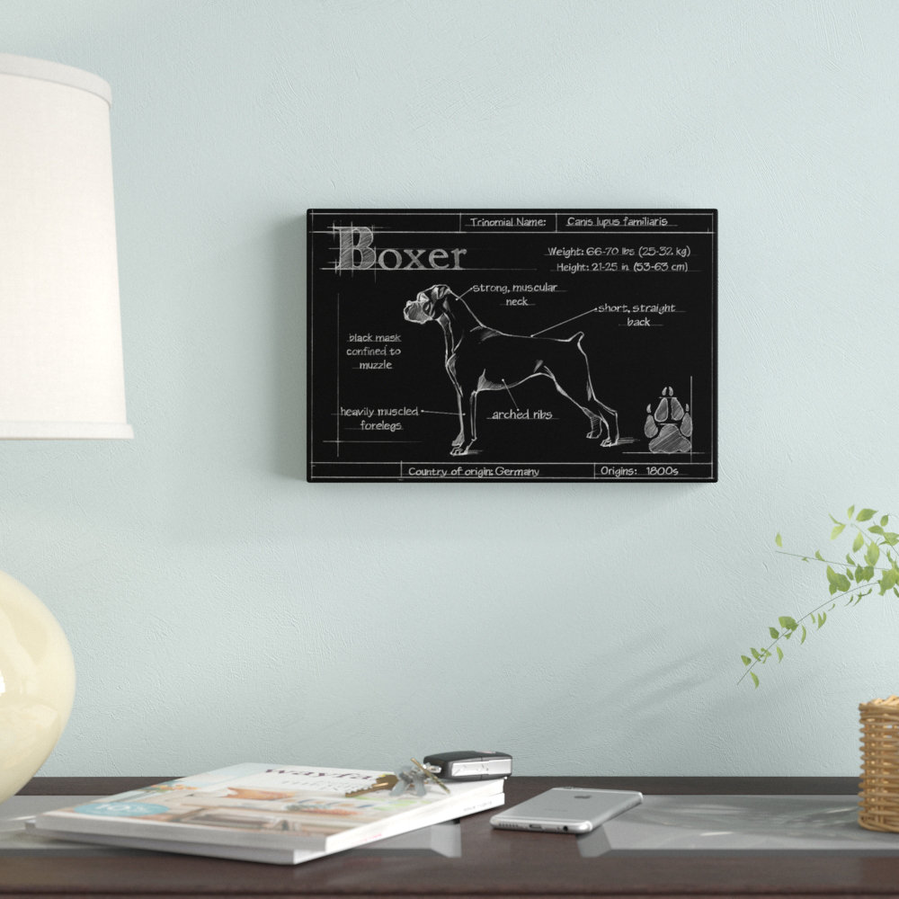 Blue Elephant Blueprint Boxer by Ethan Harper - Painting Print ...