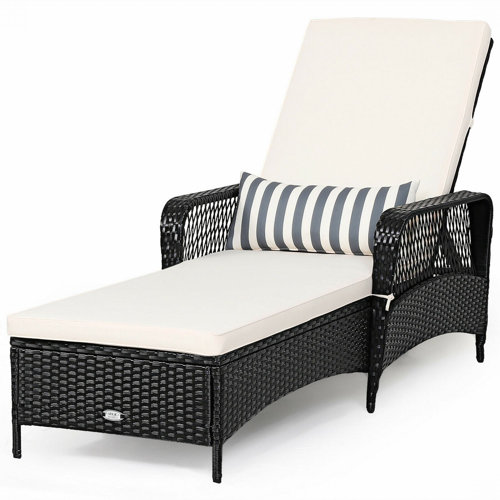White Wicker Chaise Lounges You'll Love - Wayfair Canada